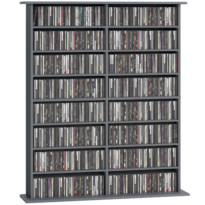 CD Storage Unit DVD Tower Blu-ray Storage Shelf for Office, Grey ...